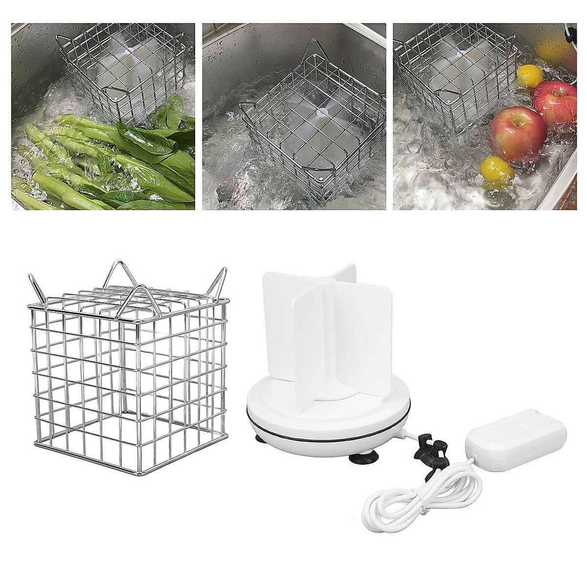 Mini Portable Washing Machine, Ultrasonic Fruit Dish Washer for Home Kitchen 100‑240V