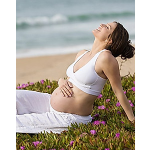 Rumina Racerback Hands Free Pump&Nurse Nursing Bra for Pumping. Perfect for Breastfeeding Pumps by Spectra, Medela, Lansinoh, etc., Nude L