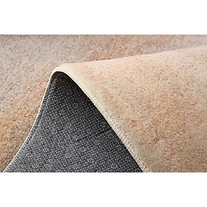 Cinknots Area Rug 6' 6" x 8' 2" Modern Abstract Living Room Bedroom Rug Soft Non-Slip Indoor Washable Minimalist Rug Brown/Gold