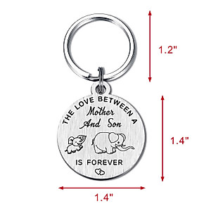 Mom Gifts from Son - Keychain for Mom - Best Mom Ever - Mothers Day Mom Gifts - Mom Birthday Gifts from Son - I'll Always Be Your Little Boy