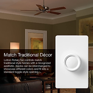 Lutron FS-5FH-DK Electronics Rotary On/Off Fan-Speed Control