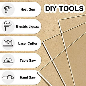 STYLEZONE Acrylic Plexiglass Plastic Sheet 6x12 Inches (2 Piece),1/8 Inch Thick Clear Cast Plastic Perspex Plate Panel for DIY Display Projects Craft