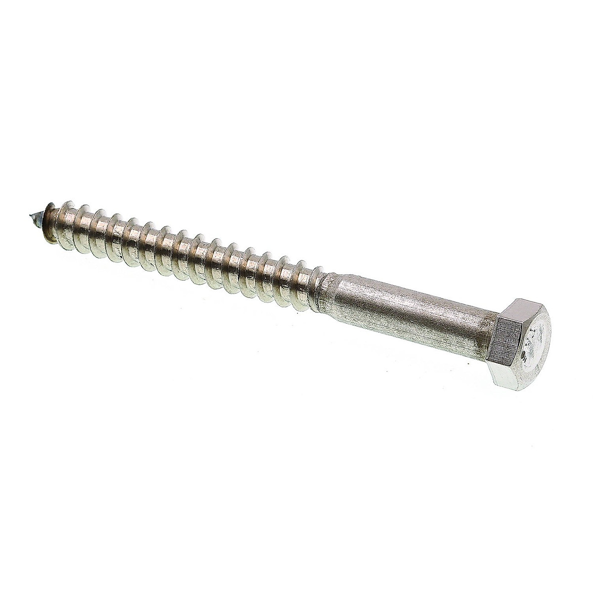 Prime-Line 9056389 Hex Lag Screws, 3/8 In. X 4 In., Grade 18-8 Stainless Steel (15 Pack)