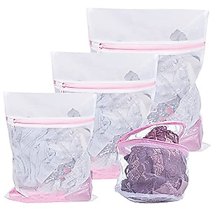 1 Set Of 4 Mesh Washing Bags, Mesh Laundry Bags, Washing Machine Special Bags For Shirts, Socks, Stockings, Underwear, Bra Underwear, Etc.