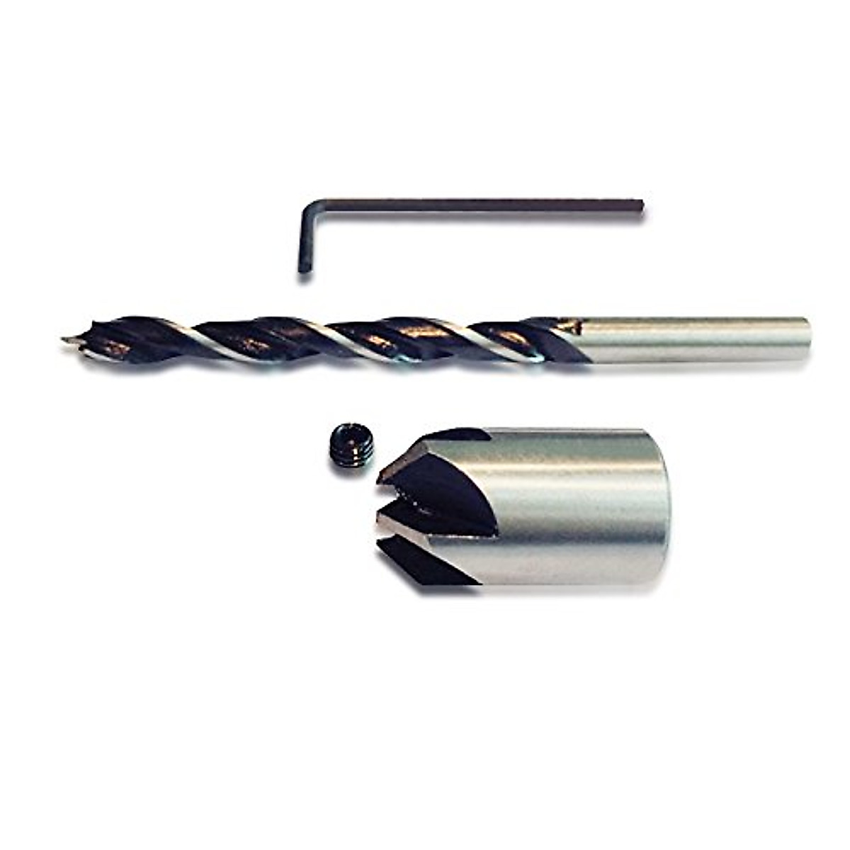 NUZAMAS 7pcs HSS Countersink Drill Bits Set Woodworking Reamer Chamfer Tool, 3-10mm Pre-Drill Counterbore Drill Bits Made for Screw