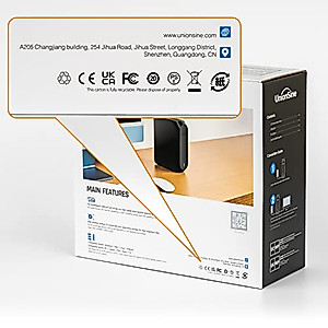 UnionSine Desktop External Hard Drive 16TB USB3.2Gen2 Type-C 3.5" HDD Storage Compatible for PC, Mac, TV, Desktop, Laptop(Black) HD3510