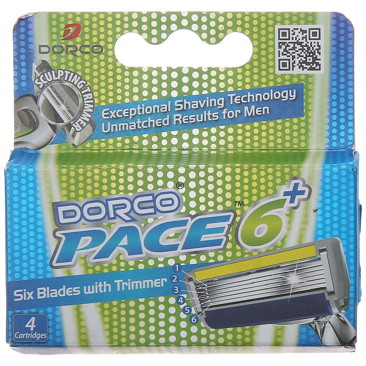Dorco Pace Razor Blade Refills - 6 Blade Razor Cartridge For Men