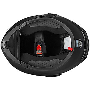 ILM Bluetooth Motorcycle Helmet Modular Flip up Full Face Dual Visor Mp3 Intercom FM Radio DOT Model 902BT(Matte Black, XL)