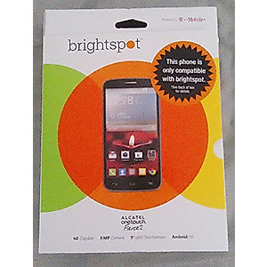 BrightSpot ALCATEL ONETOUCH Fierce 2 7040T 5" qHD Display Touch Screen 4G Capable Android 4.4 Powered By T-Mobile