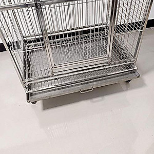 BMWPET SUS201 Stainless Steel PLAYTOP Style Bird CAGE Parrot CAGE 36"X26"X65"
