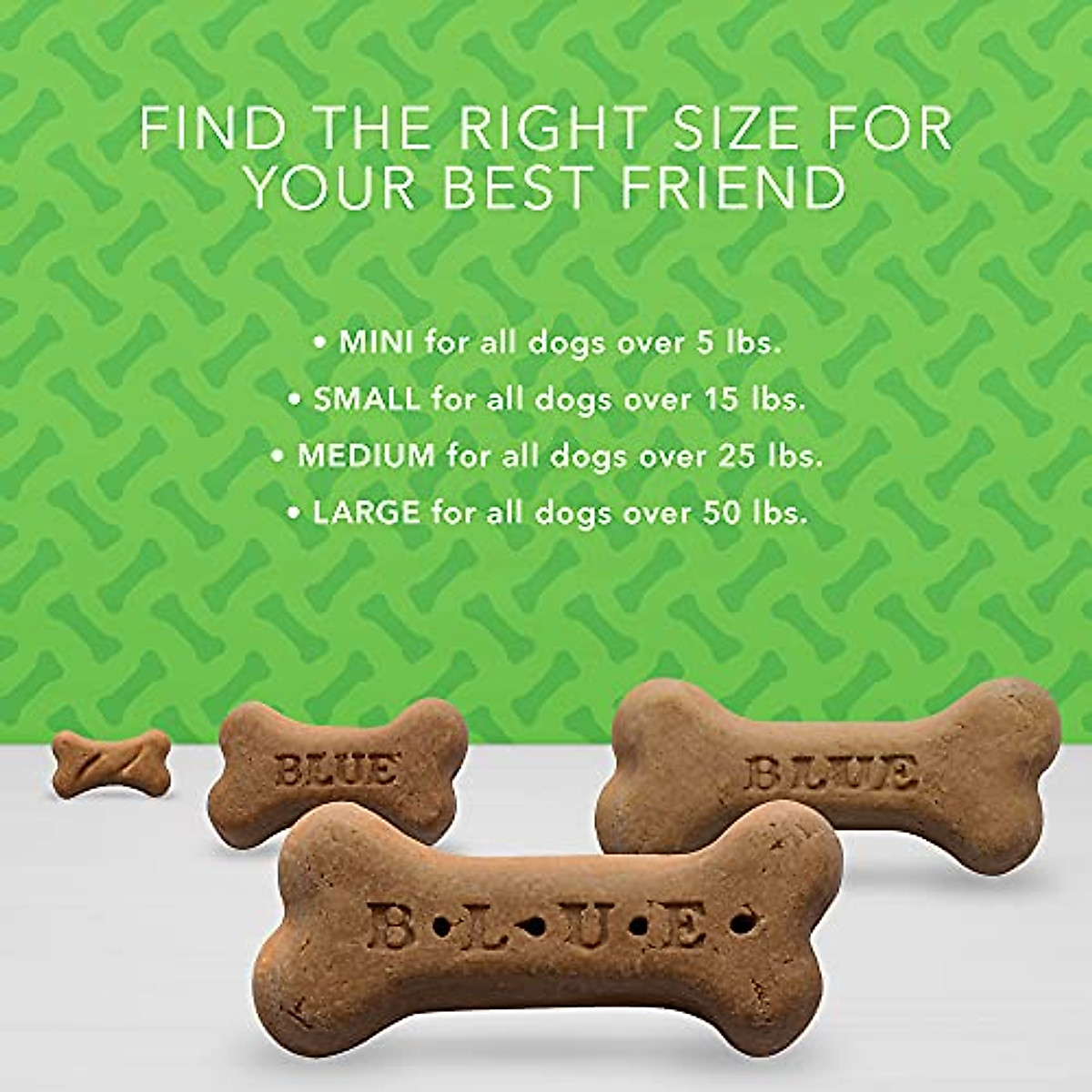 Blue Buffalo Bones Natural Crunchy Dog Treats, Small Dog Biscuits, Assorted flavors- Beef, Chicken or Bacon (16-oz bag, 4 count)