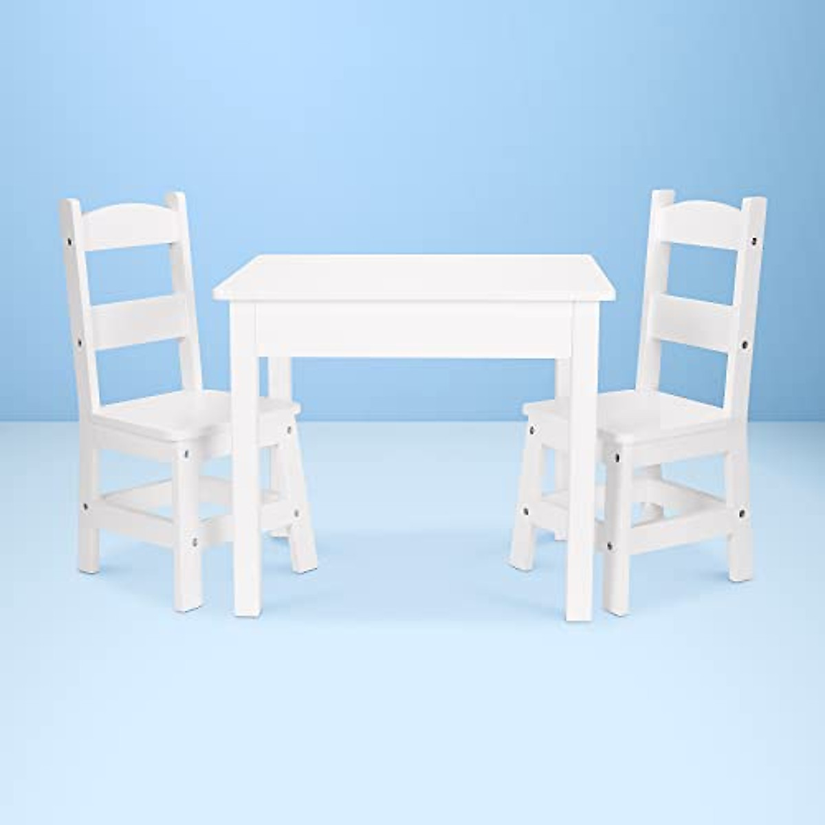 Melissa & Doug Wooden Table & Chairs - White