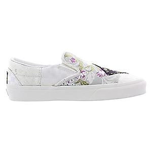 Vans Women's UA Classic Slip-On, Patchwork/True White, 8 Medium US