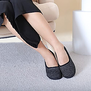Nuhaus Women's Casual Slippers with Elasticized All Around the Opening and Removable Insole for Easy Wear