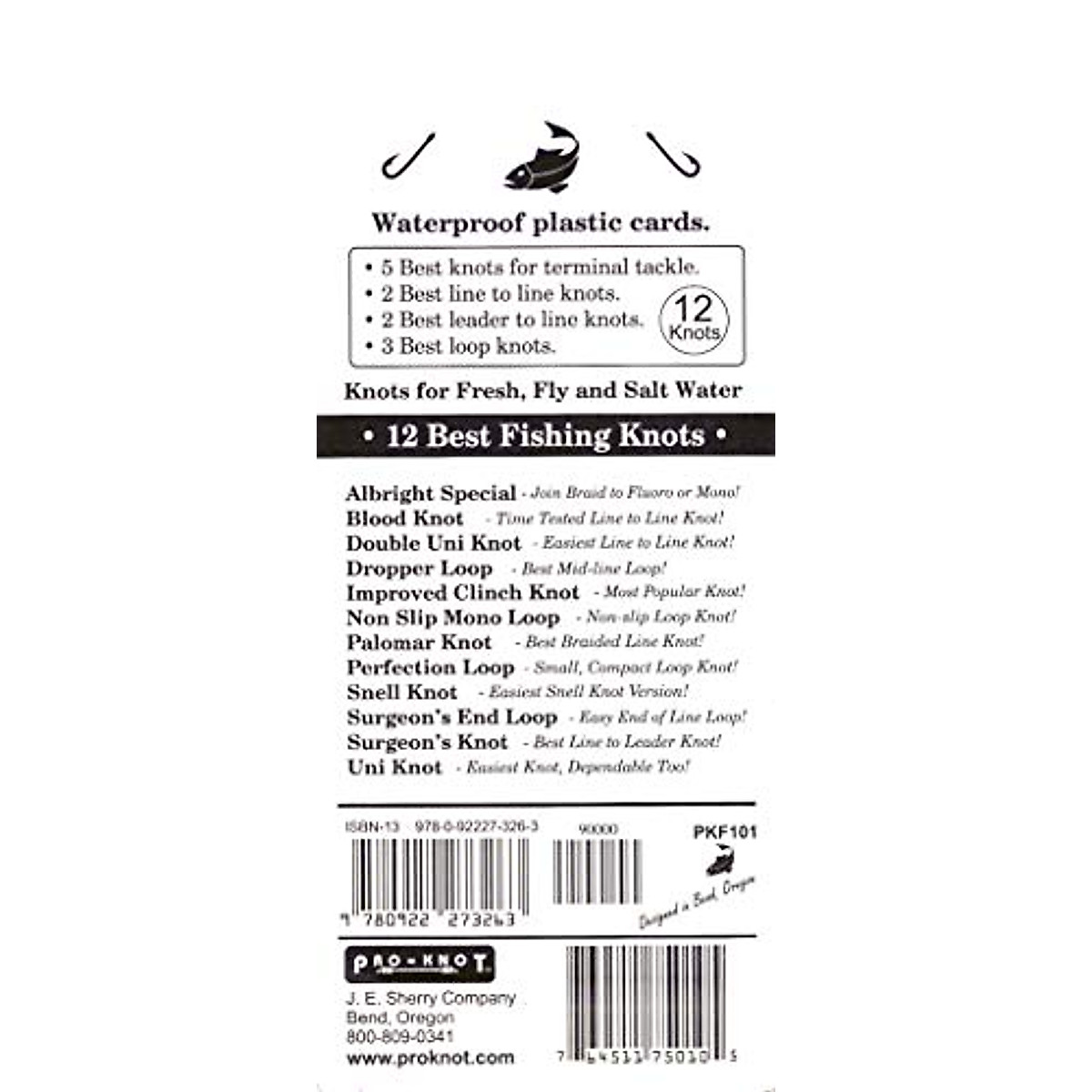 Pro-Knot Fishing Knots - Waterproof Knot Cards With 12 Best Fishing Knots | Easy To Follow Knot Tying Instructions | Fisherman Gift Idea