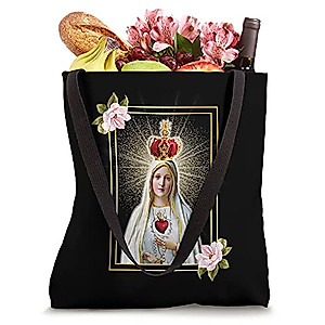 Our Lady of Fatima Immaculate Heart of Blessed Virgin Mary Tote Bag