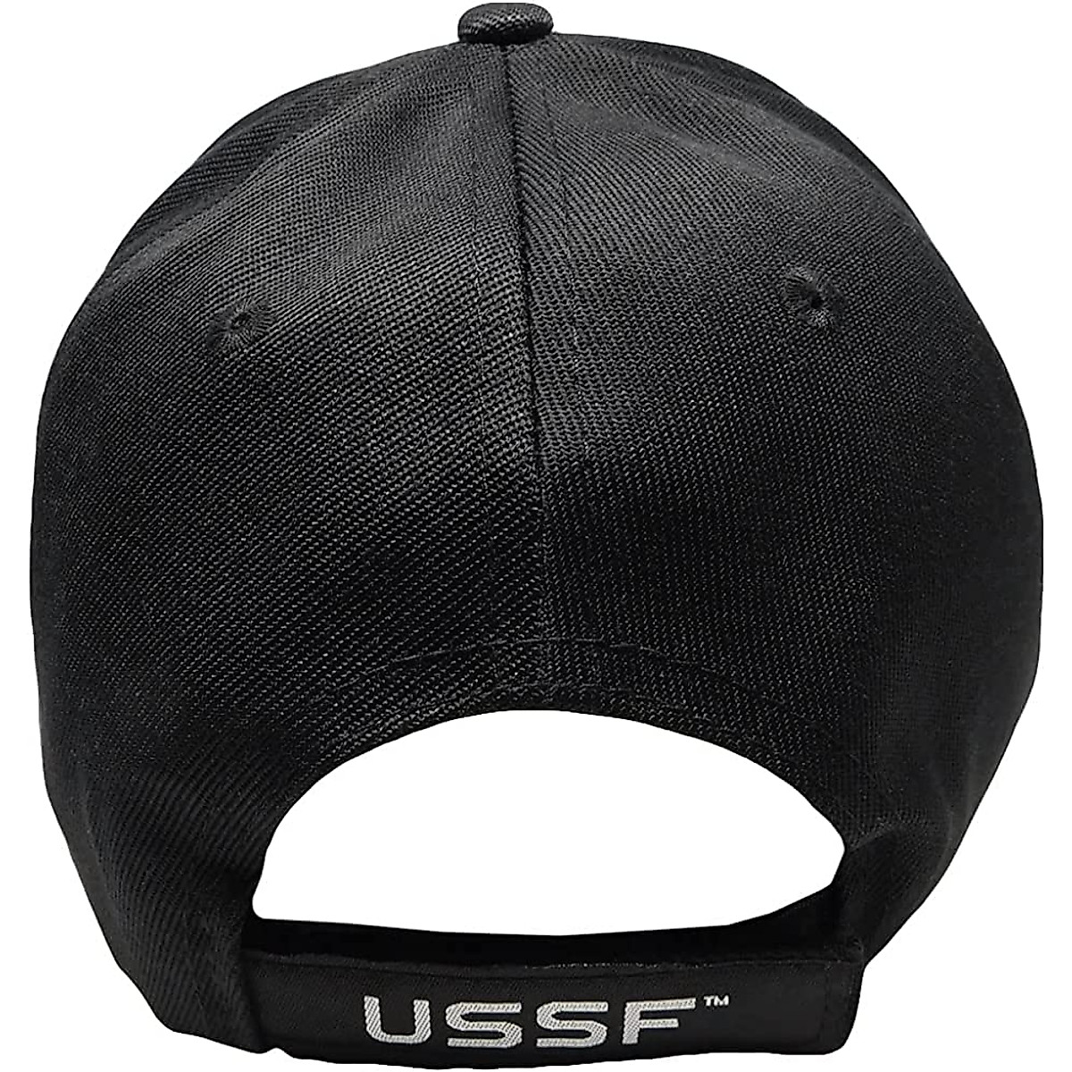 Flakita's Novelties United States U.S. Space Force USSF Semper Supra Black with White Shadow Adjustable Embroidered Baseball Cap Hat