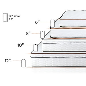 Twin Mattress,10 Inch Innerspring Mattress in a Box,Twin Size Mattress with Removable Cover,Twin Spring Mattress for Comfortable Sleep and Pressure Relief,,Medium Firm Mattresses CertiPUR-US Certified