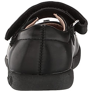 The Children's Place,baby-girls,Cat Strap Ballet Flats,and Toddler Uniform Embroidered Cat Shoes,Black Cat,6 Toddler