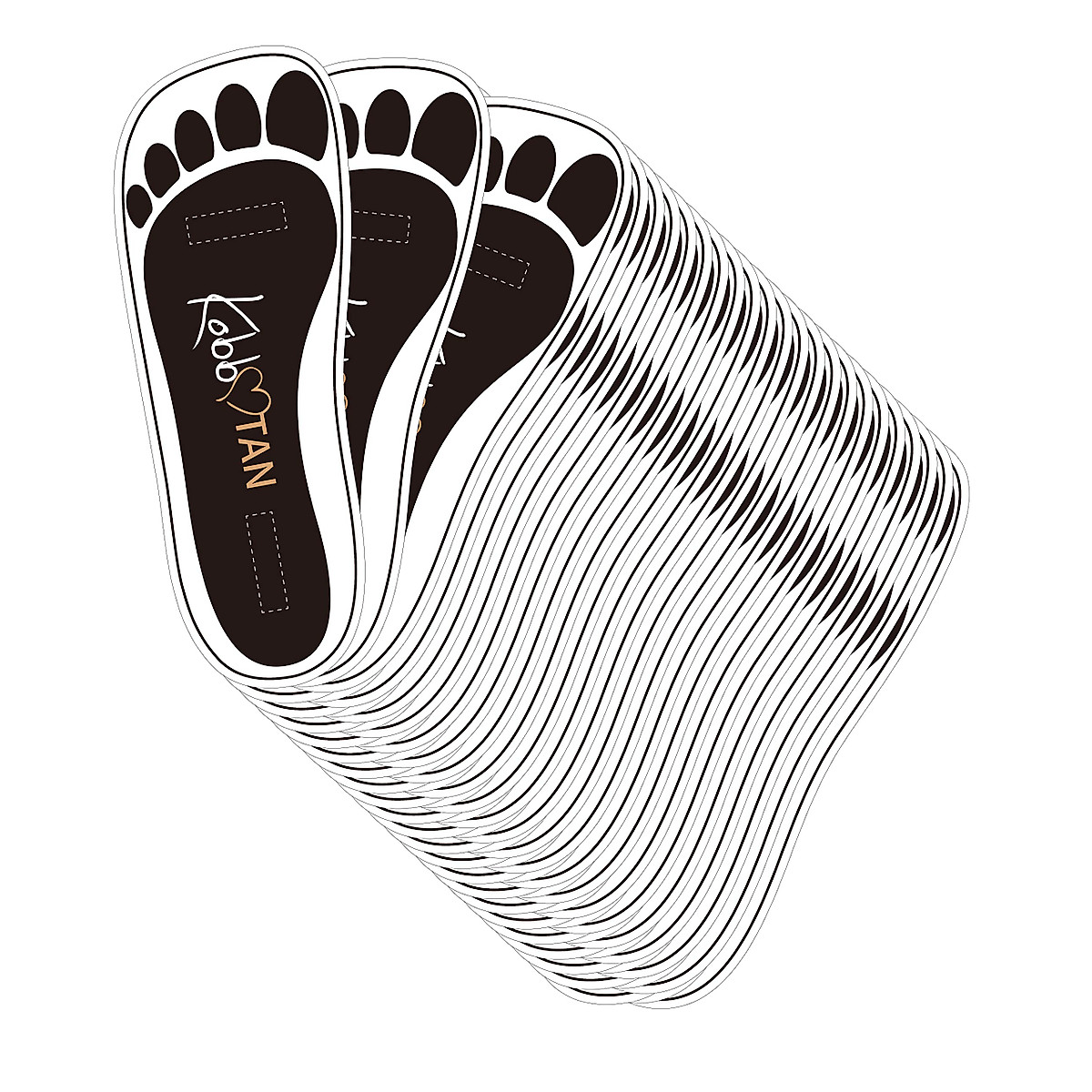 25 Pairs (50Feets) Spray Tanning Feet Pads Disposable Sunless Airbrush Tanning Tent Foot Protection