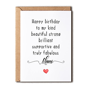 LillaGifts Mimi Birthday Card - Amazing Mimi Gift - Birthday Card Mimi - Funny Mimi Card - Card For Mimi Birthday, 5x7 inches