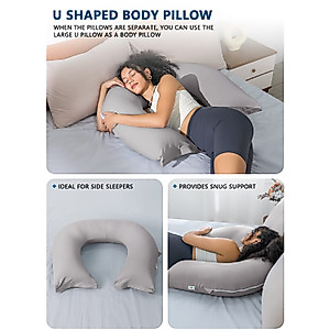 INSEN Reading Pillow, Back Pillow for Sitting in Bed for Reading, Nurse & Relax, Reading Pillow for Adults, Moms & Kids, Sit Up Pillow for Bed