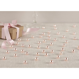 Ginger Ray Baby Pink Table Scatter Pearls Wedding Party Decoration, 134 Pack