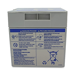 Technical Precision 12V Battery for Ford Mustang P8195 Power Wheels Fisher Price Rechargeable Gray Battery - 1 Unit