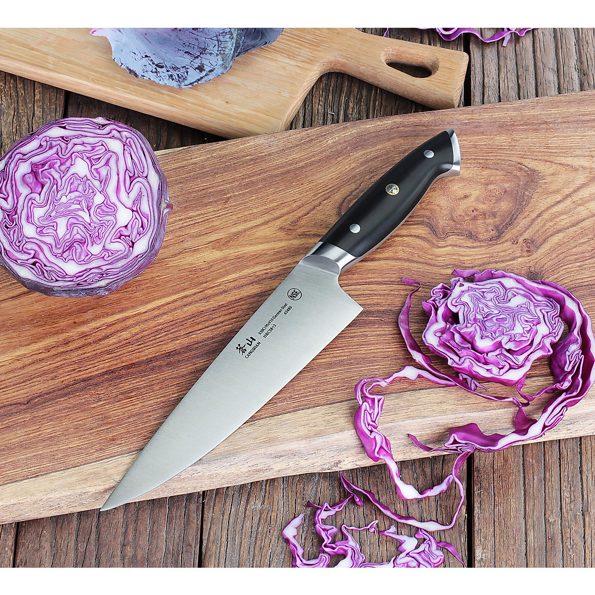 Cangshan Z Series 62489 German Steel Forged Chef Knife, 8-Inch