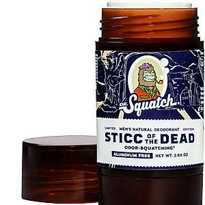 Dr. Squatch Natural Deodorant for Men – Odor-Squatching Men's Deodorant Aluminum Free - Sticc of the Dead 2.65 Ounce (Pack of 1)