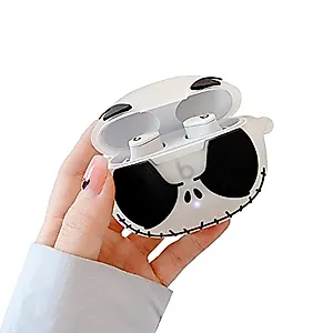 Rertnocnf Super Creative Luminous Skull Design Case Compatible with Beats Studio Buds 2021 Cool Portable Accessories Shockproof Protector for Wireless Noise Cancelling  Earbuds