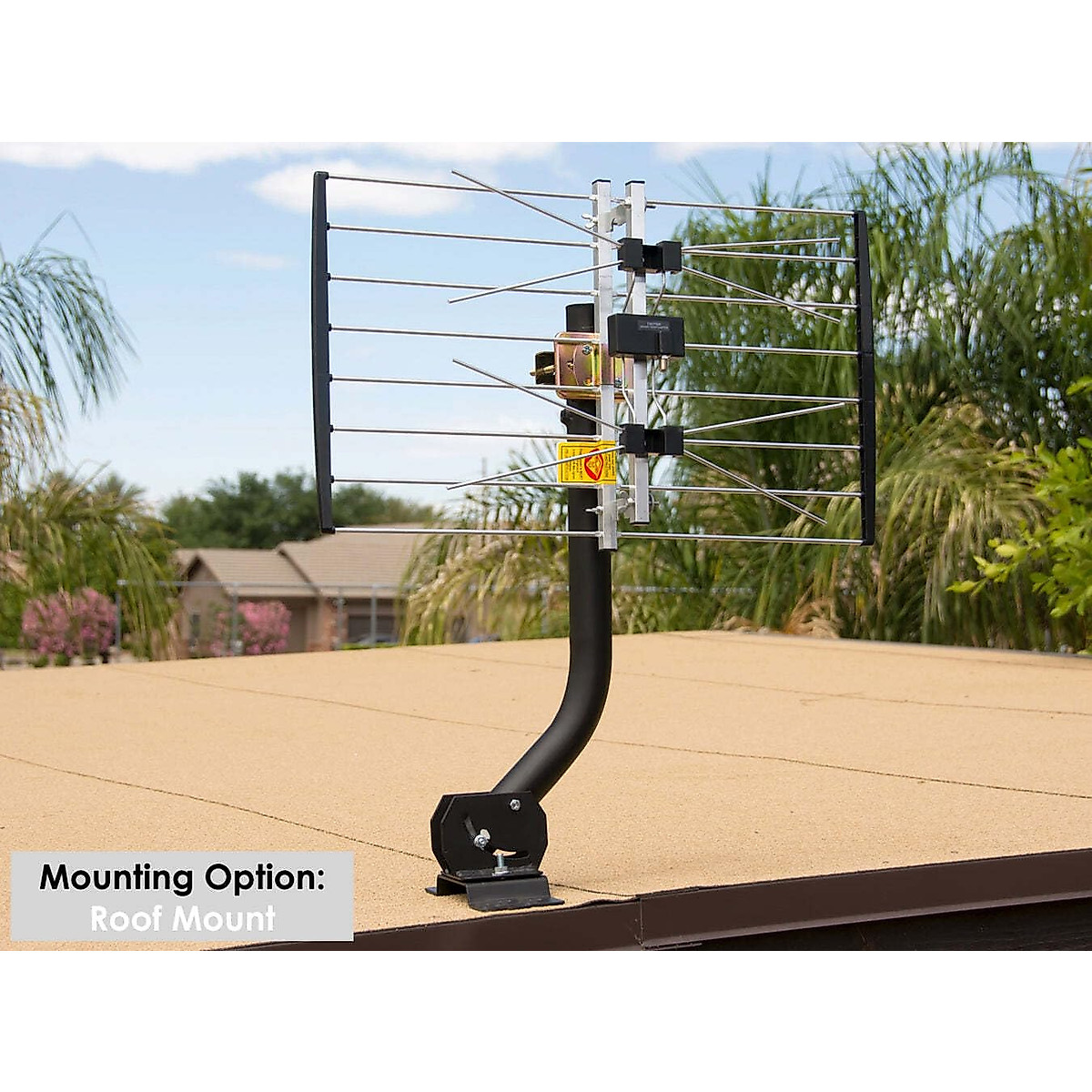 Channel Master Universal Antenna - Sturdy Steel Adjustable Mount for Secure TV Antenna Installation, 1.5" Pole Diameter, Extends from 24"- 44", Weather-Resistant, 7" Wall Clearance