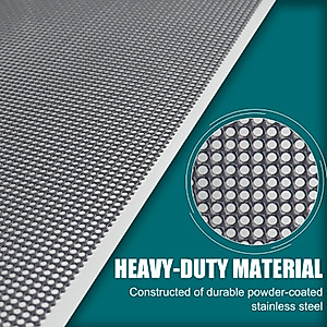 Daisypower Gutter Guards,4", 5", 6" Stainless Steel DIY Leaf Protection,Micro-Mesh Gutter Cover System fits Any roof or Gutter Type,Anti-Leaf,Prevents Roof Clogged Downspouts,48ft (Grey)