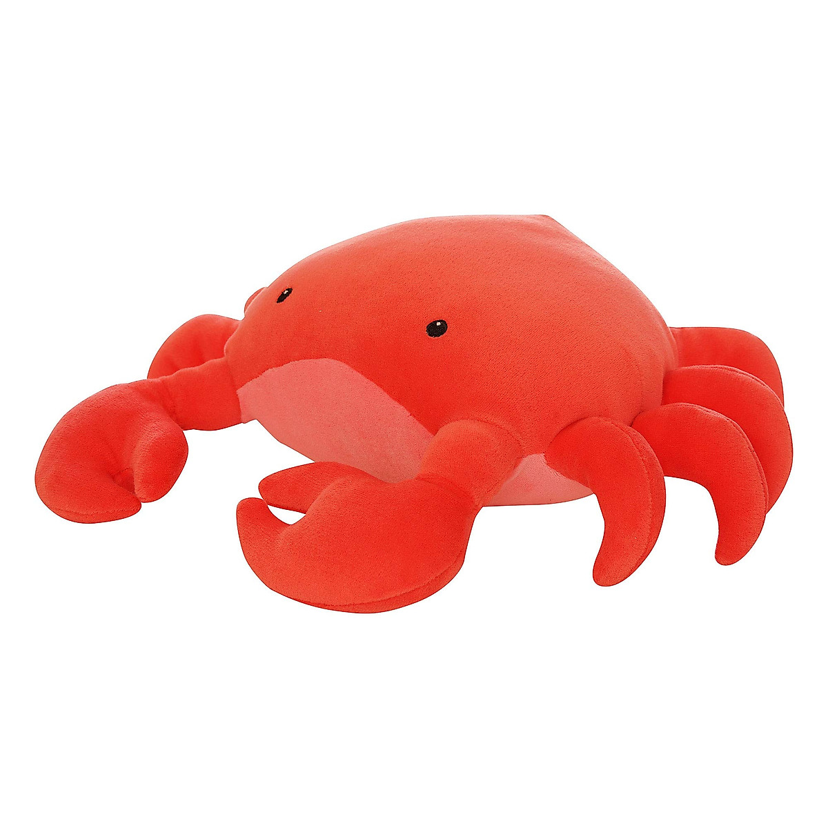 Manhattan Toy Crabby Abby Velveteen Sea Life Toy Crab Stuffed Animal, 12"