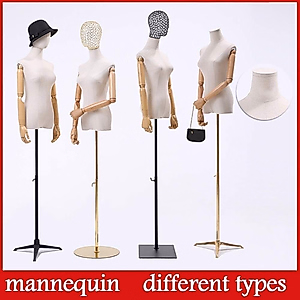 Mannequin Display Stand Mannequins Female Torso Clothing Store Shelf Display Rack Model Mannequins for Dresses ( Size : Small ) ( )