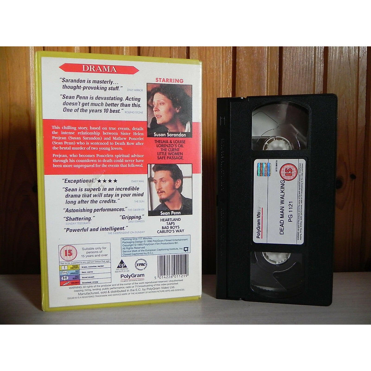 Dead Man Walking (1995); [Tim Robbins] Crime Drama - Large Box - Sean Penn - VHS