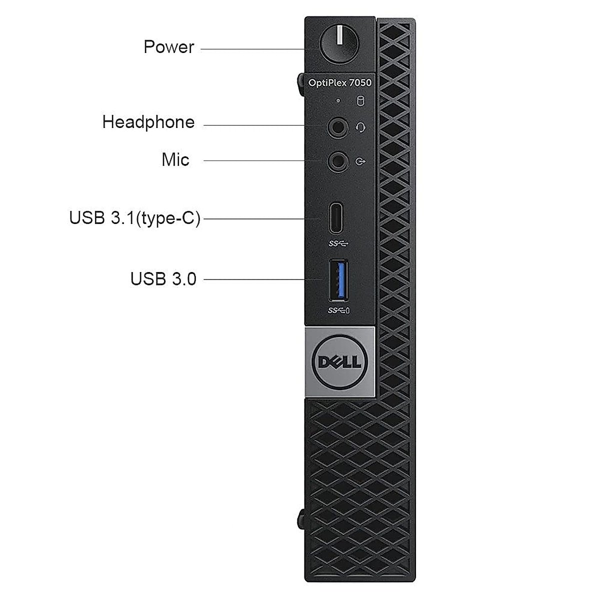 Dell Optiplex 7050 Micro Business Desktop i5-7500T UP to 3.30GHz 16GB DDR4 New 1TB NVMe M.2 SSD Wireless Keyboard Mouse WiFi BT HDMI Dual Monitor Support Win10 Pro (Renewed)