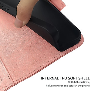 Furiet Compatible with Google Pixel 3a Wallet Case Wrist Strap Lanyard Leather Flip Credit ID Card Holder Stand Cell Accessories Folio Purse Phone Cover for Pixel3a Pixle a3 Women Men Pink