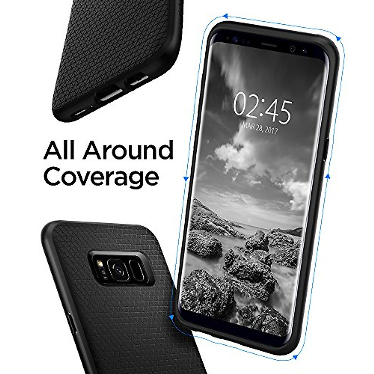 Spigen Liquid Air Armor Designed for Samsung Galaxy S8 Plus Case (2017) - Black