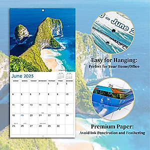 2023 Wall Calendar – Wall Calendar 2023-2024, 18 Months from Jan 2023 - Jun 2024, 12" x 24" (Open), 12" x 12" (Closed), 2023 Calendar with Daily Blocks, Perfect Calendar for Planning – Tropical Island