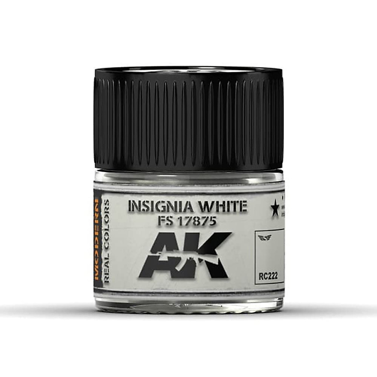 AK Interactive Real Color Air Single Paint Line 10ml - RC206 thru RC284 Color: Insignia White FS 17875 - RC222