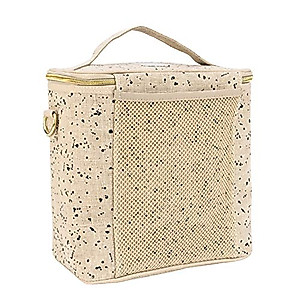 SoYoung Insulated Lunch Bag for Adults, Work, Travel or Picnic, Reusable Cooler Tote with Detachable, Adjustable Shoulder Strap, Pocket and Removable Insert, Spacious Lunch Tote, Machine Washable