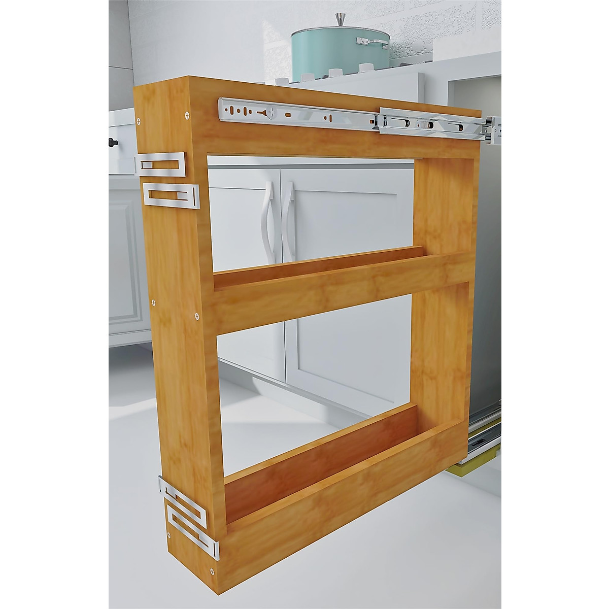 Pull Out Kitchen Cabinet Storage Spice Rack Organizer, Pull Out Spice Rack Organizer for Cabinet, Pull Out Cabinet Organizer, Spice Cabinet, Pull-out Home Organizer, Slim Storage Cabinet (5'' Width)