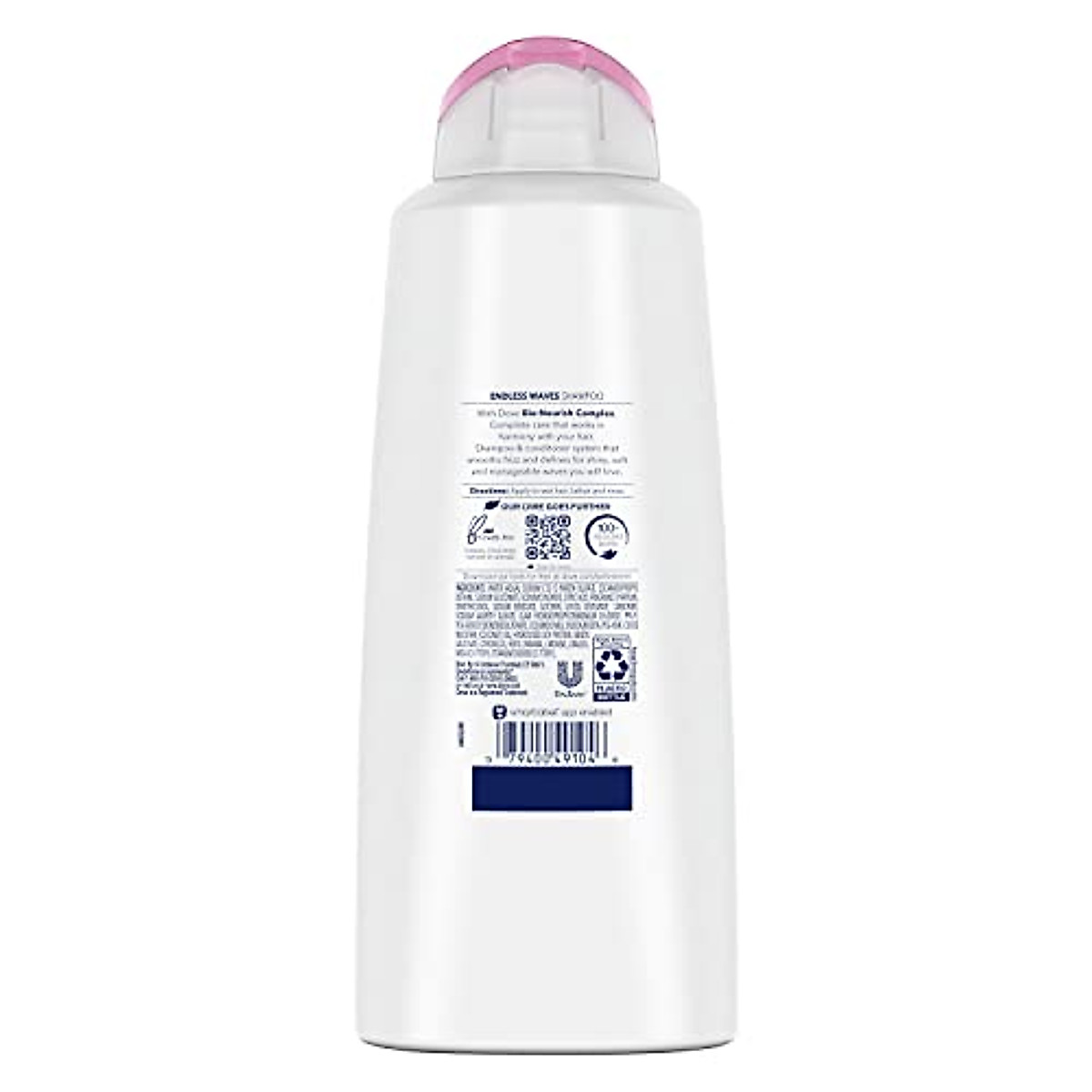 Dove Shampoo for Curly Hair Endless Waves Sulfate Free Hair Shampoo 20.4 fl oz