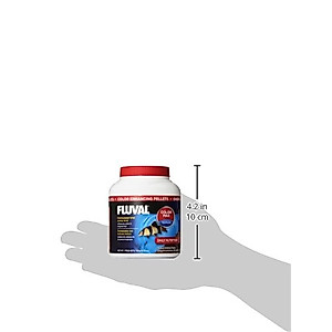 Fluval Color Enhancing Pellets Fish Food, 5.29-Ounce, 150gm