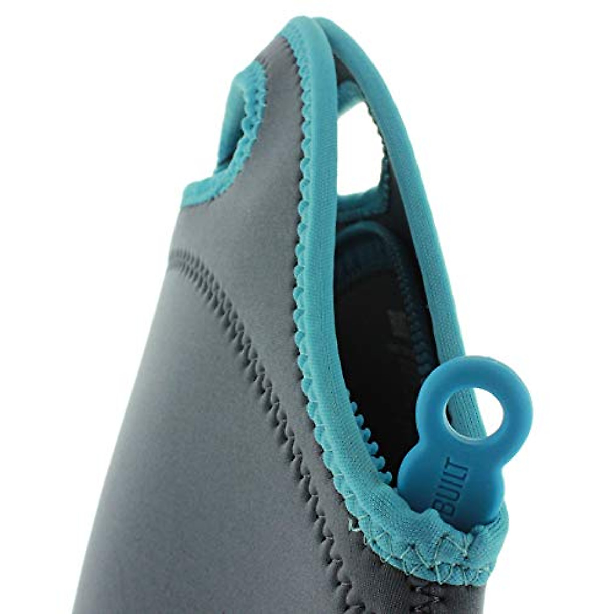 BUILT NY Gourmet Getaway Neoprene Lunch Tote (Gray with Blue Stitching)