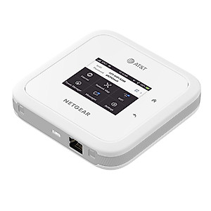 NETGEAR Nighthawk M6 5G WiFi 6 Mobile Hotspot Router (MR6110) – Blazing Fast Wireless Hotspot Router, Unlocked, Certified with AT&T and T-Mobile - White (Renewed)