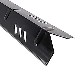 BQMAX 15 inch Heat Shield Grill Parts for Dyna-glo DGF493BNP DGB494SPB DGB495SDP DGB495SDP-D, Backyard BY14-101-001-02 GBC1460W GBC1461W, Porcelain Electrodes Included