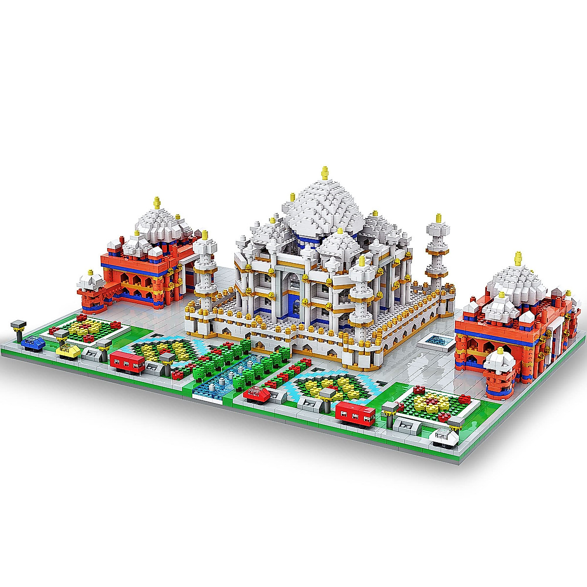 SEMKY Micro Mini Blocks Taj Mahal Famous Landmark Model Set,(5477Pieces) -Building and Architecture Toys Gifts for Kid and Adult