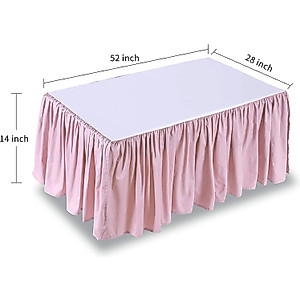 Crib Skirt Dust RuffleCrib Skirt Dust Ruffle, 100% Egyptian Cotton 400 Thread Count Soft Breathable Crib Bedding Skirt for Baby, Boys and Girls, Fading Resistant (Pink)